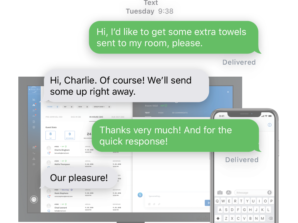 Digital Messaging Platform for Hotels and Casinos | INTELITY