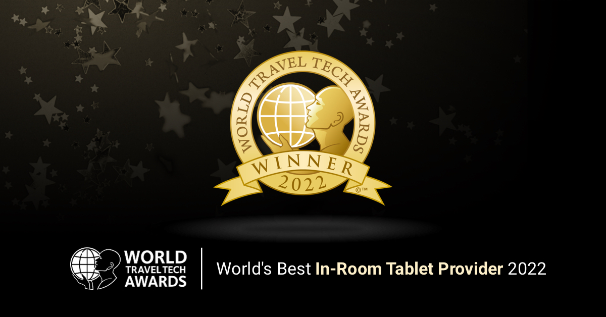 World Travel Tech Awards Best In-Room Tablet Provider- INTELITY